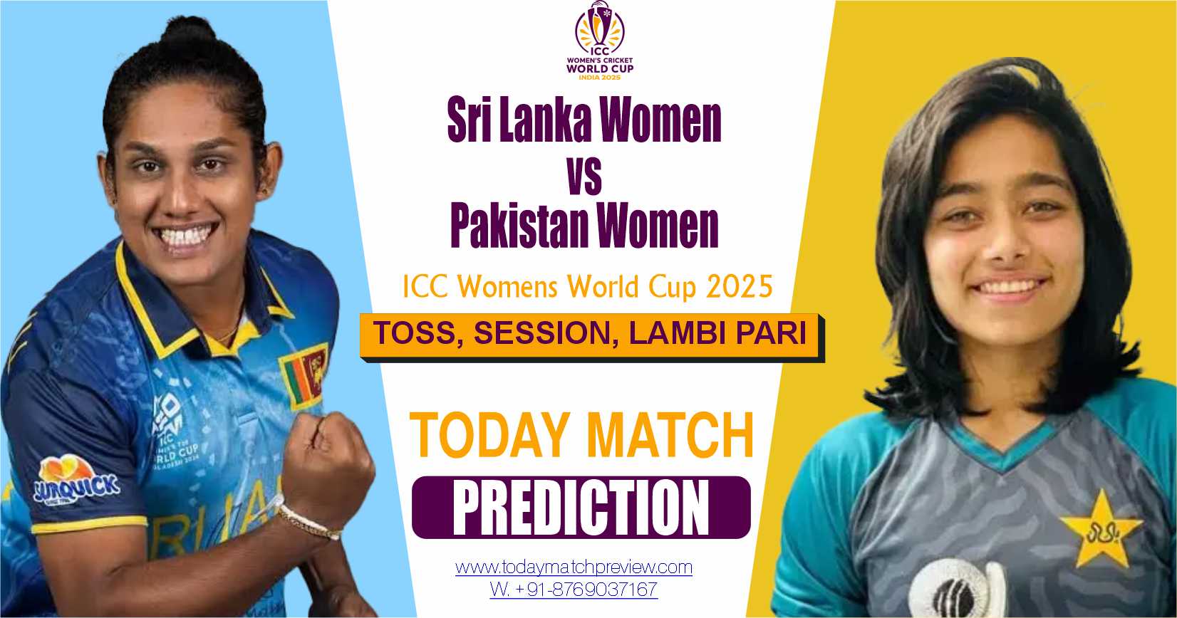 SL-W vs PAK-W Match Prediction 2025