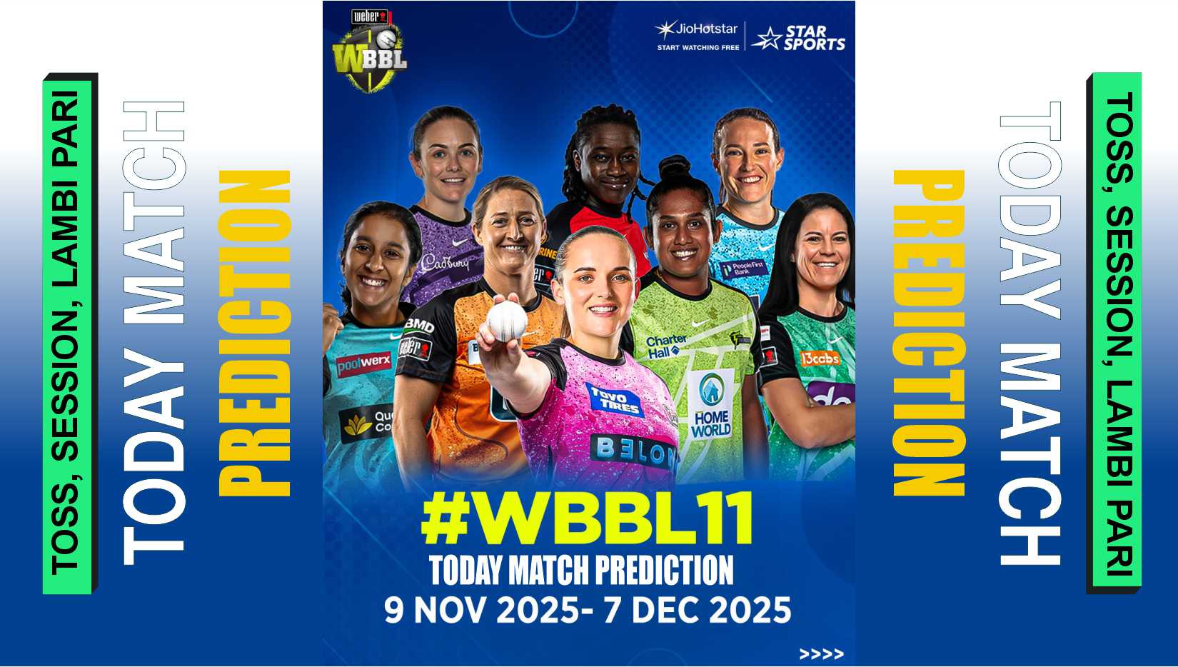 BRHW vs PRSW Match Prediction WBBL 2025