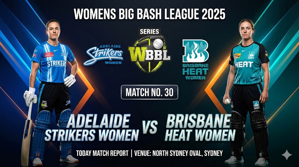 Adelaide vs Brisbane 30th Match Prediction WBBL 2025 Today
