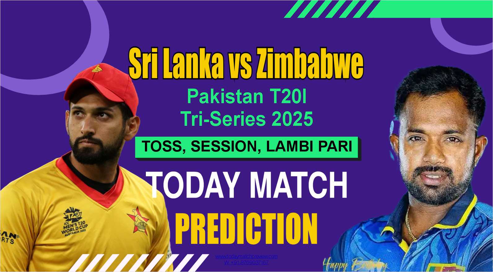 Sri Lanka vs Zimbabwe Prediction – Pakistan T20I Tri-Series 2025