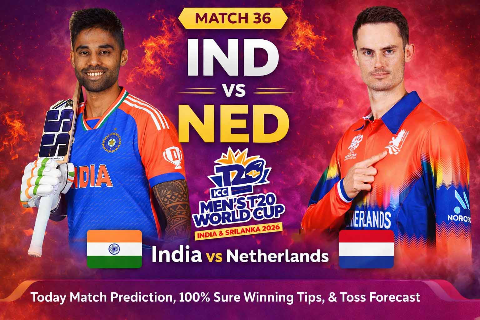 ICC T20 WC 2026: India vs Netherlands Match 36 Preview