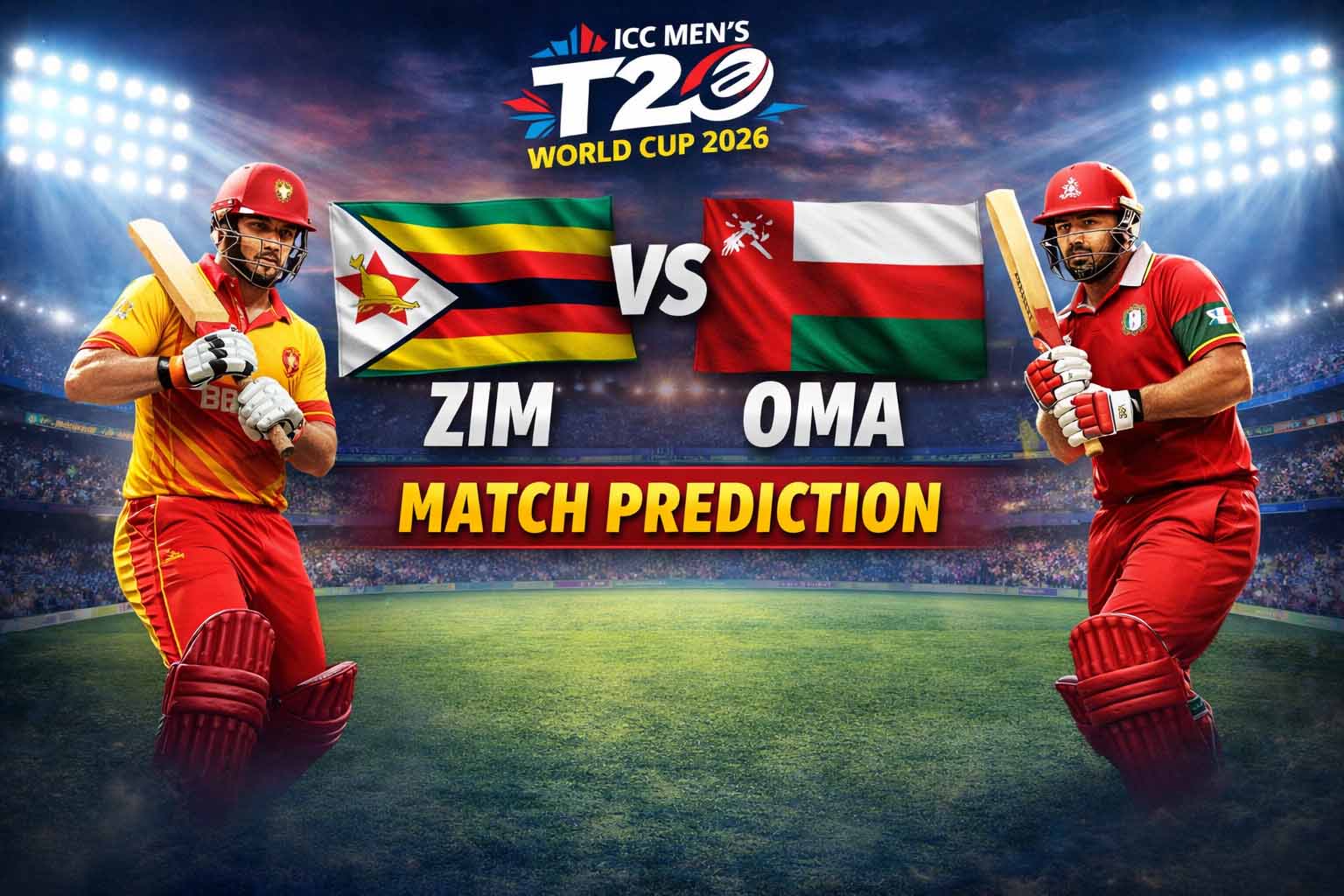 Zimbabwe vs Oman 100% Sure Match Prediction | T20 WC 2026